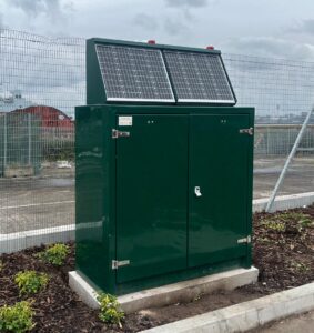 120W Solar Telemetry GRP Floor Standing Kiosk – Environmental Innovations